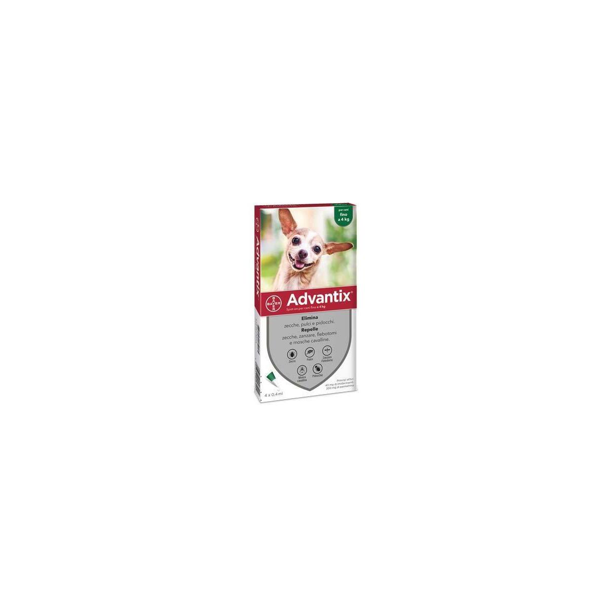 BAYER - Antiparassitario advantix cani bayer - Kg 0/4 cf=pz 4 1191220